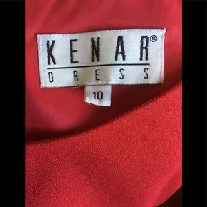Kenar | Dresses | Kenar Red Flowy Aline Sleeveless Gown W Tie Back ...